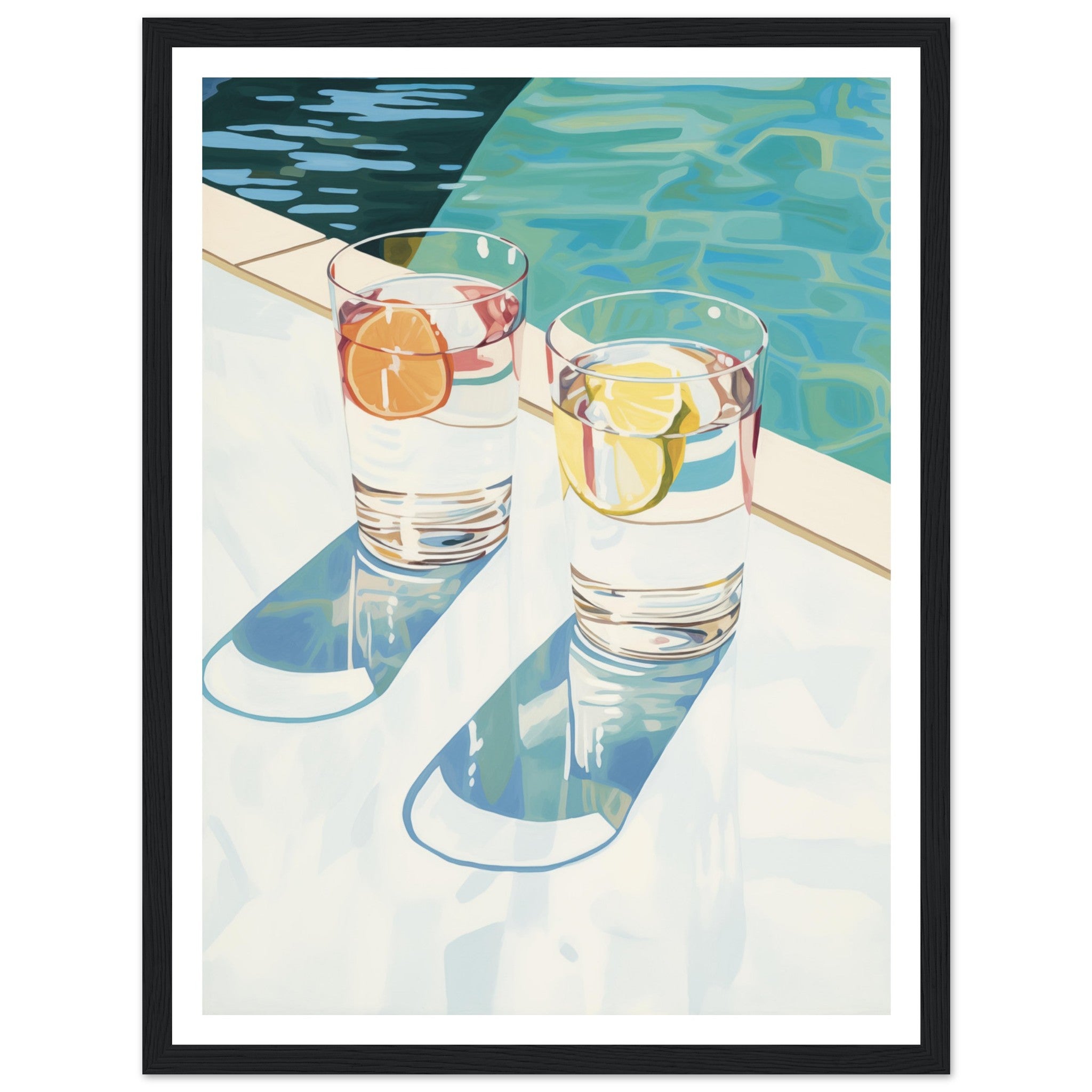 Poolside Bliss – Summer Art Print – Milkshakeliving